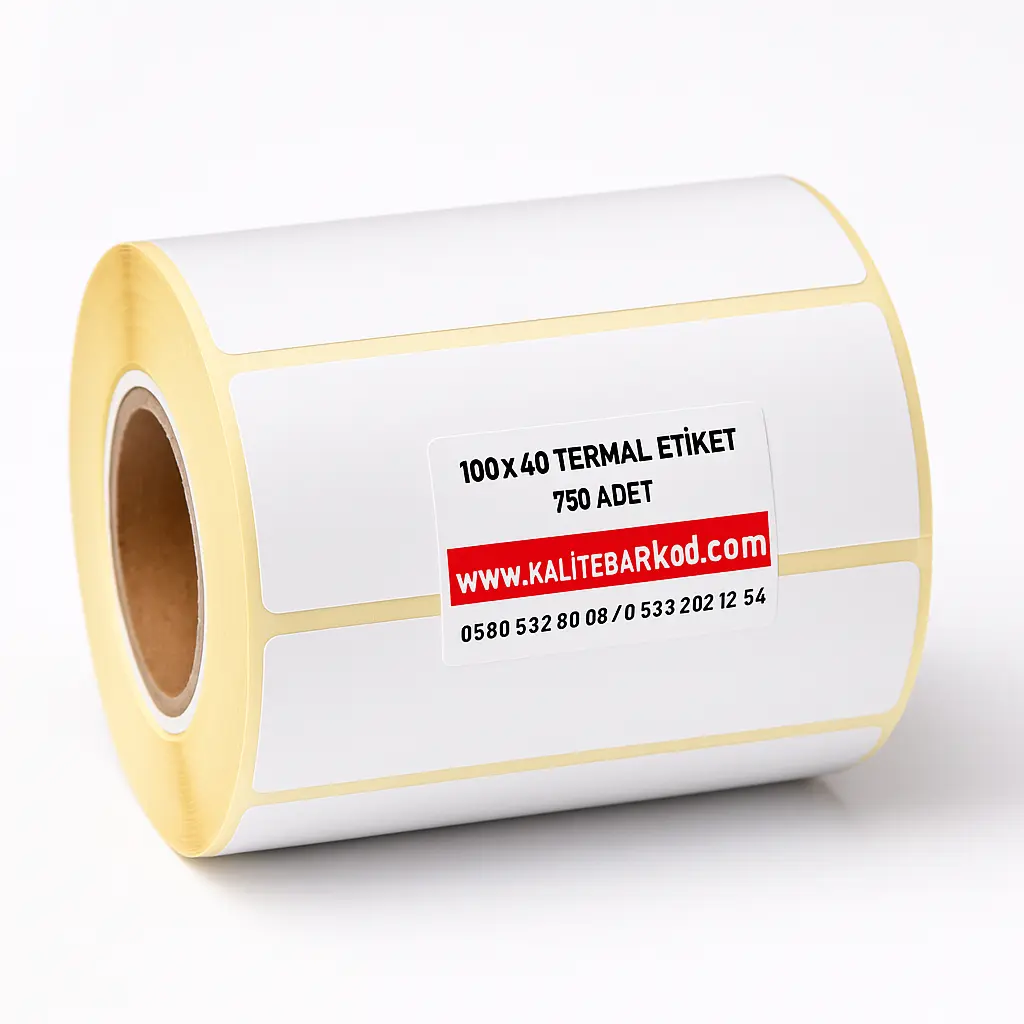 100x40 Termal Etiket | Kalite Barkod Etiket
