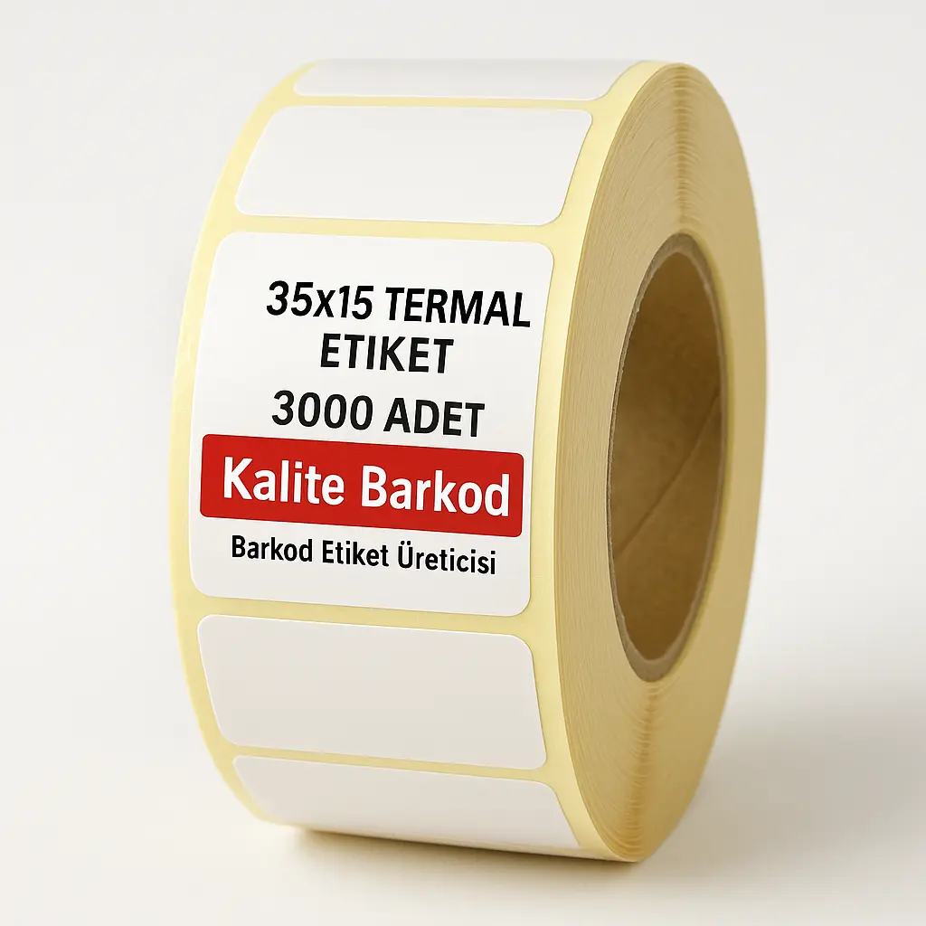 30x15 Termal Etiket | Kalite Barkod Etiket Rulo Etiket Üretici